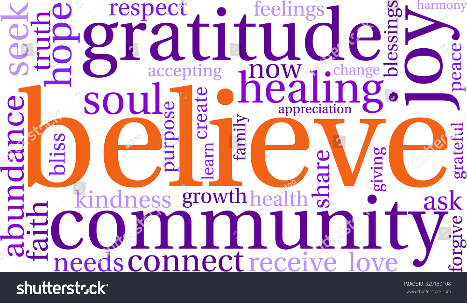 Believe Word Cloud On White Background Stock Vector (Royalty Free ...