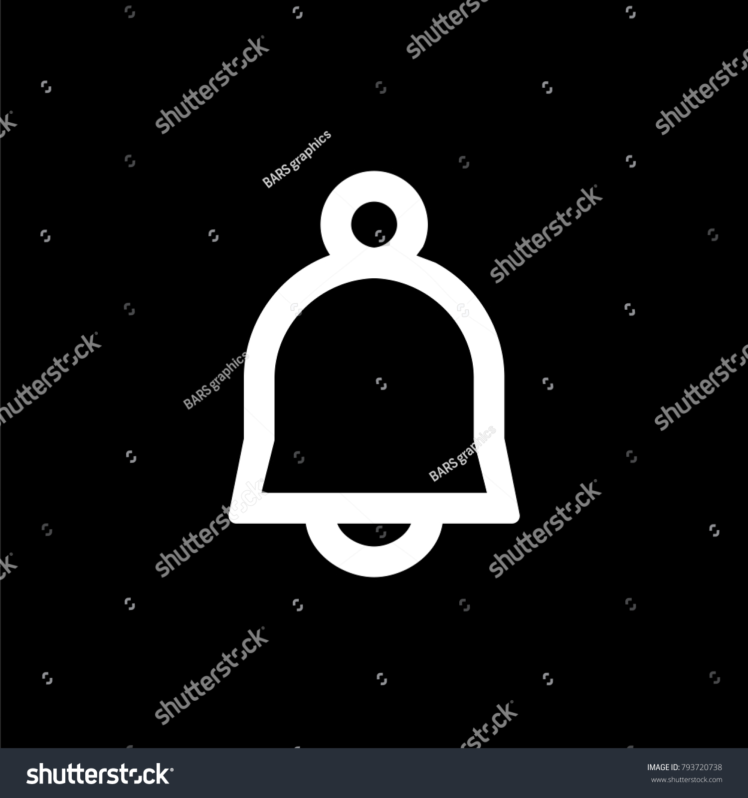 Bell Icon Simple Flat Style Ui: เวกเตอร์สต็อก (ปลอดค่าลิขสิทธิ์ ...