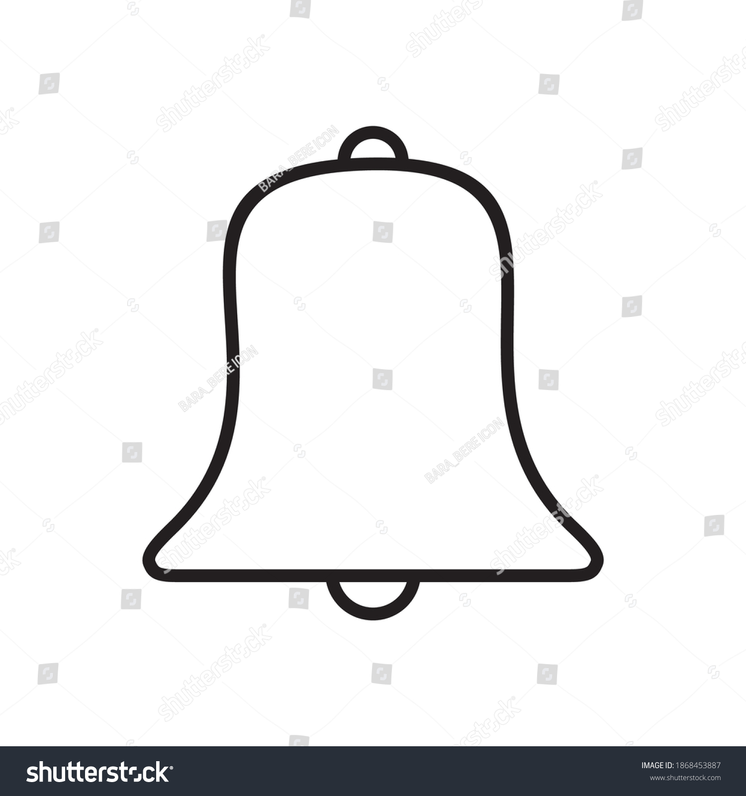 Bell Icon Logo Vector Illustration Symbol Stock Vector (Royalty Free ...