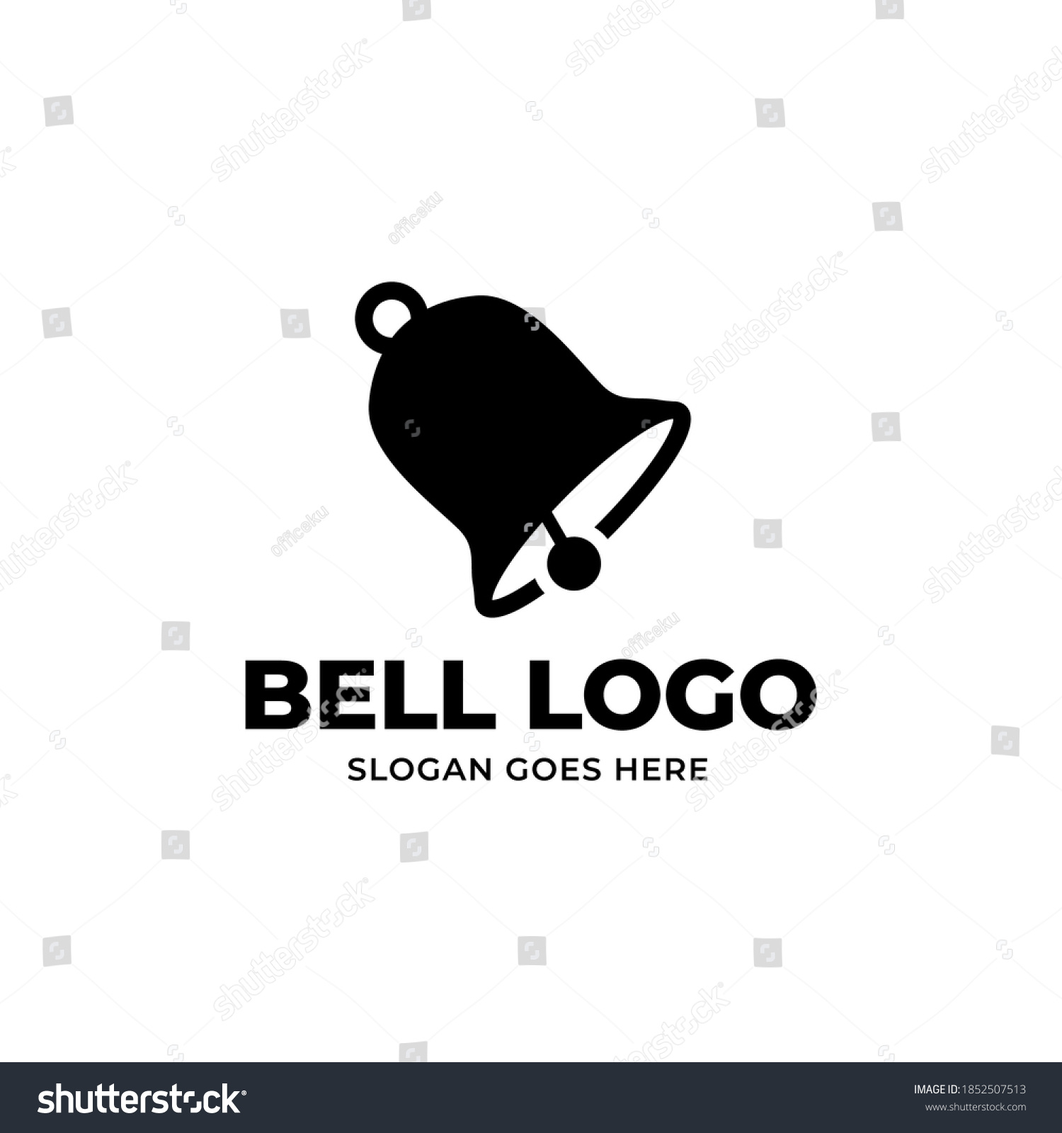 Bell Logo Vector Bell Notification Logo Stock Vector (Royalty Free ...