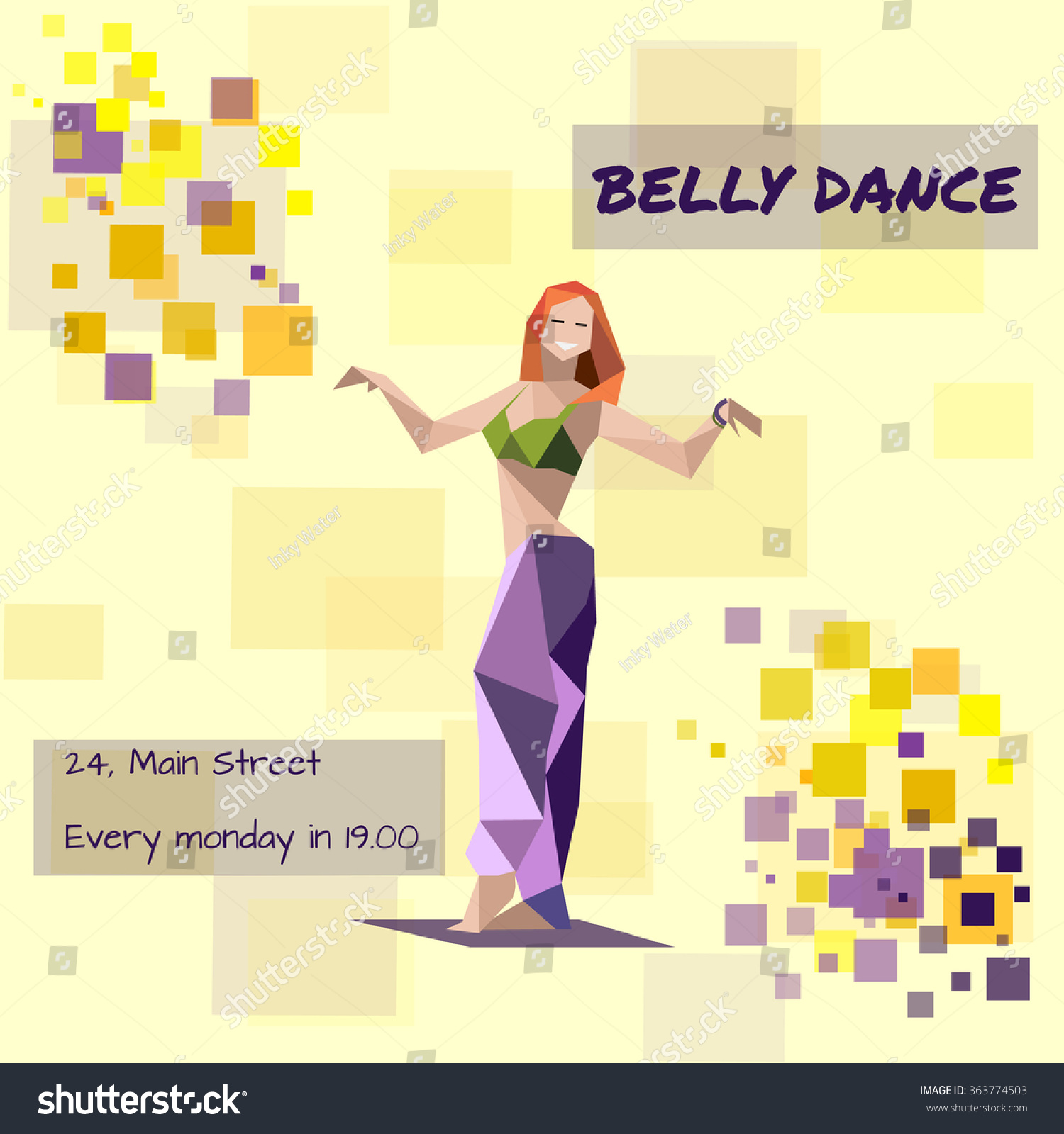 Belly Dance Flyer Stock Vector (Royalty Free) 363774503 | Shutterstock