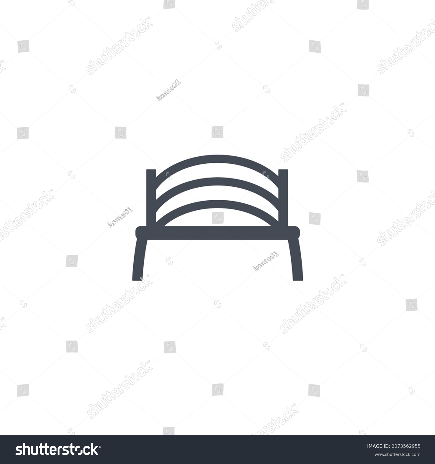 Bench Icons Symbol Vector Elements Infographic Stock Vector (Royalty ...
