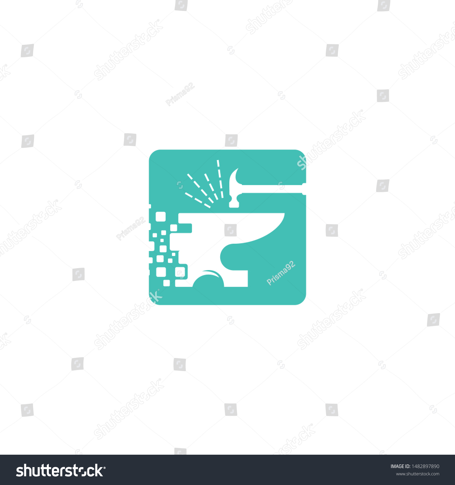 Bench Vice Logo Vector Enginering Stock Vector (Royalty Free) 1482897890
