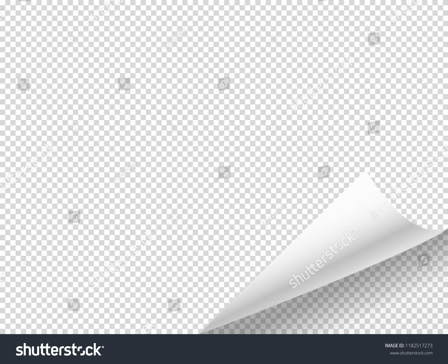 Bending Paper Vector Mockup Vector Object Stock Vector (Royalty Free ...