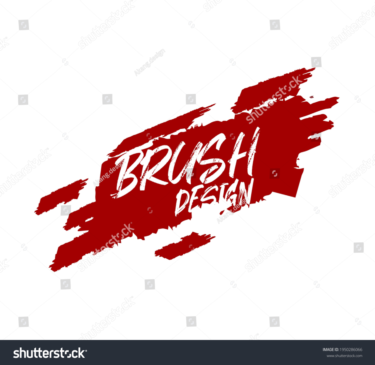 Benner Design Elegant Brush Effect Stock Vector (Royalty Free ...