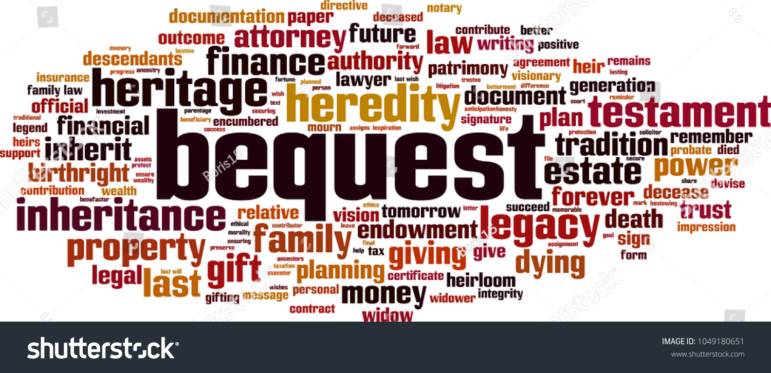 Bequest Word Cloud Concept Vector Illustration Stock Vector (Royalty ...
