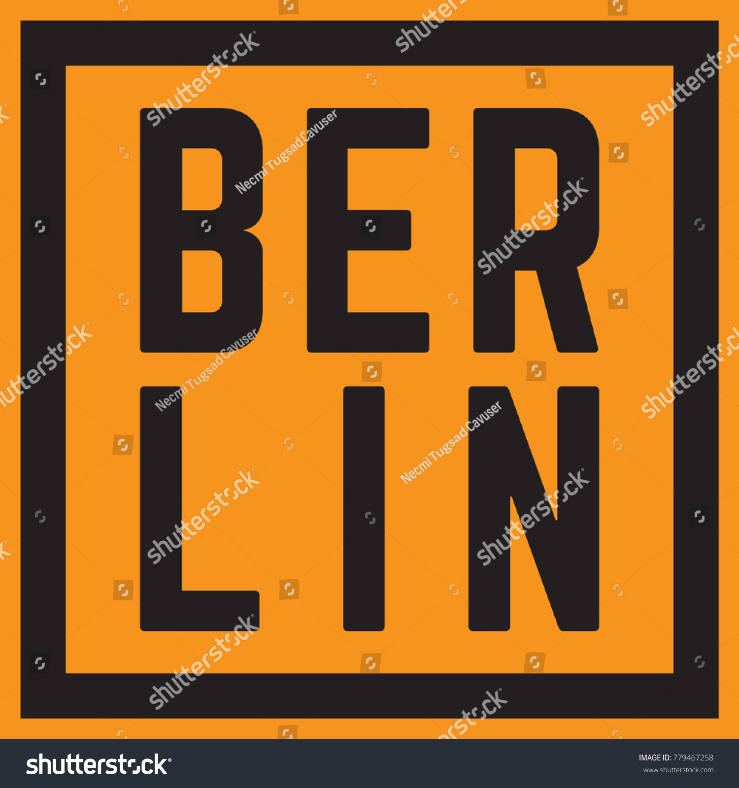 Berlin Sign Design Stock Vector (Royalty Free) 779467258 | Shutterstock