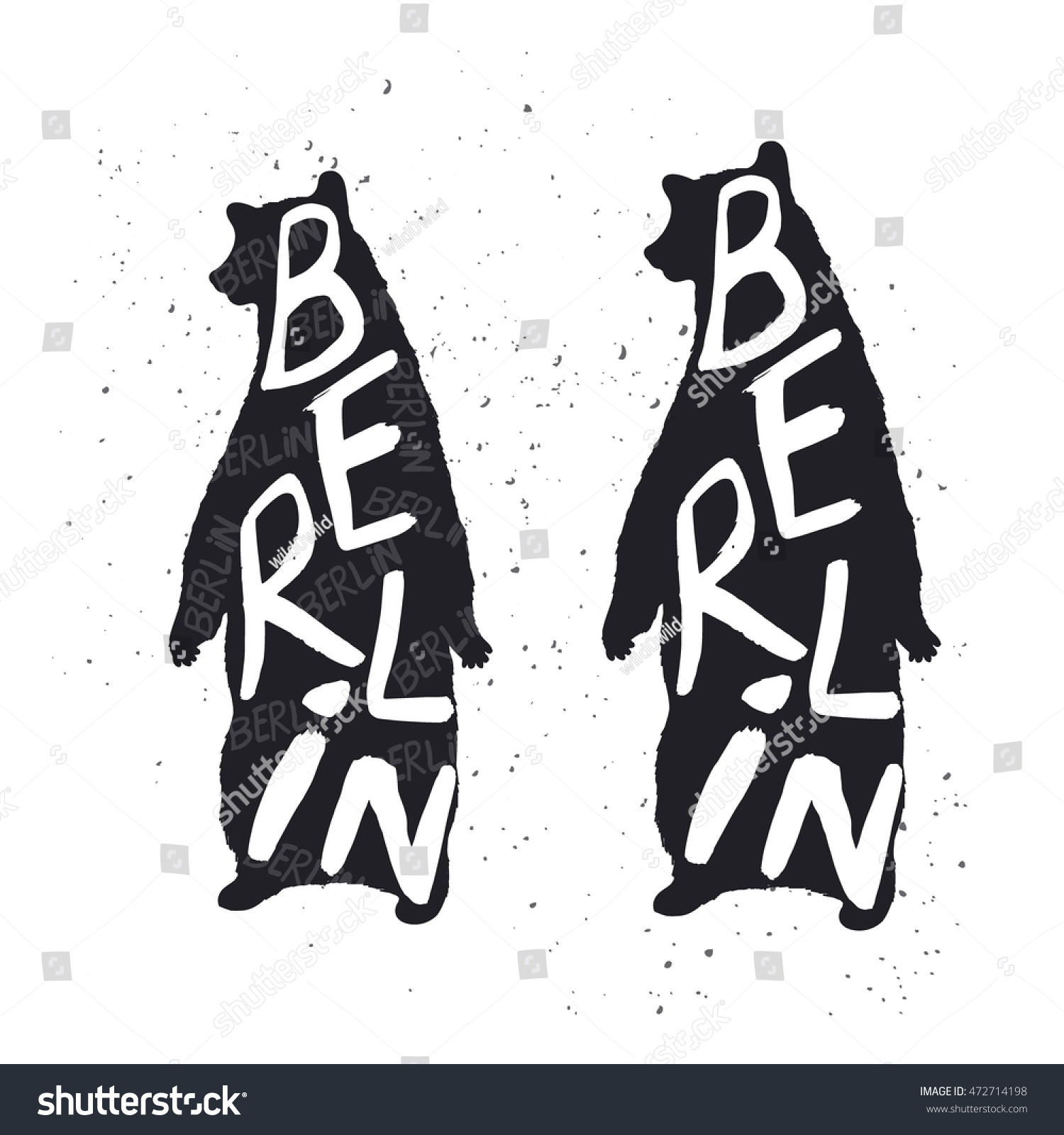 Berlin Symbol Print Stock Vector (Royalty Free) 472714198