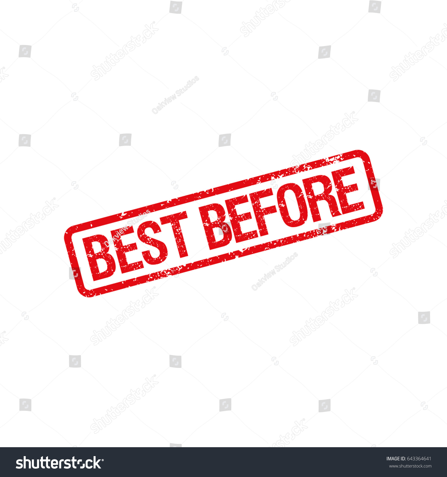 Best Before Grunge Stamp Red Stock Vector (Royalty Free) 643364641 ...