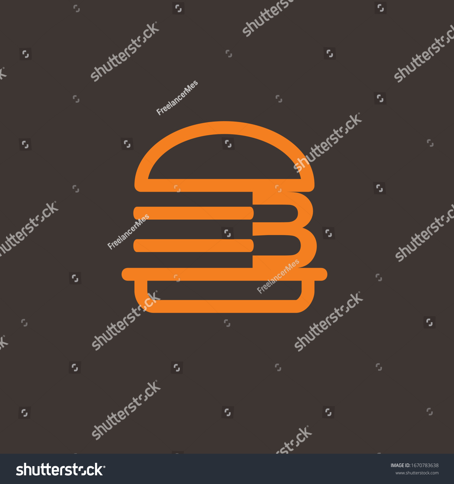 Best Burger Logo Vector Design Stock Vector (Royalty Free) 1670783638 ...
