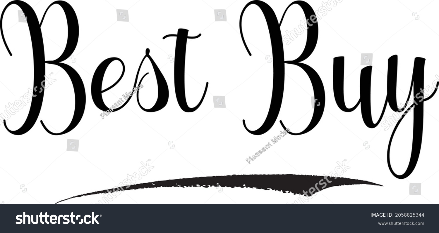 Best Buy Vector Typography Text Stock Vector (Royalty Free) 2058825344 ...