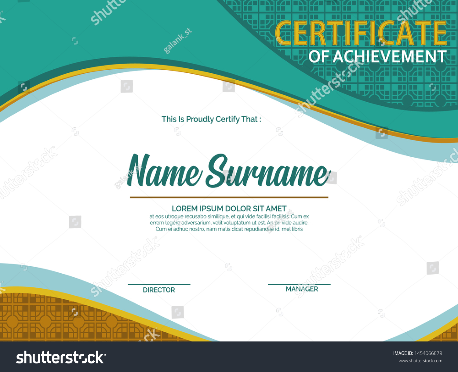 Best Certificate Template Certificate Layout Design: Stock-Vektorgrafik ...