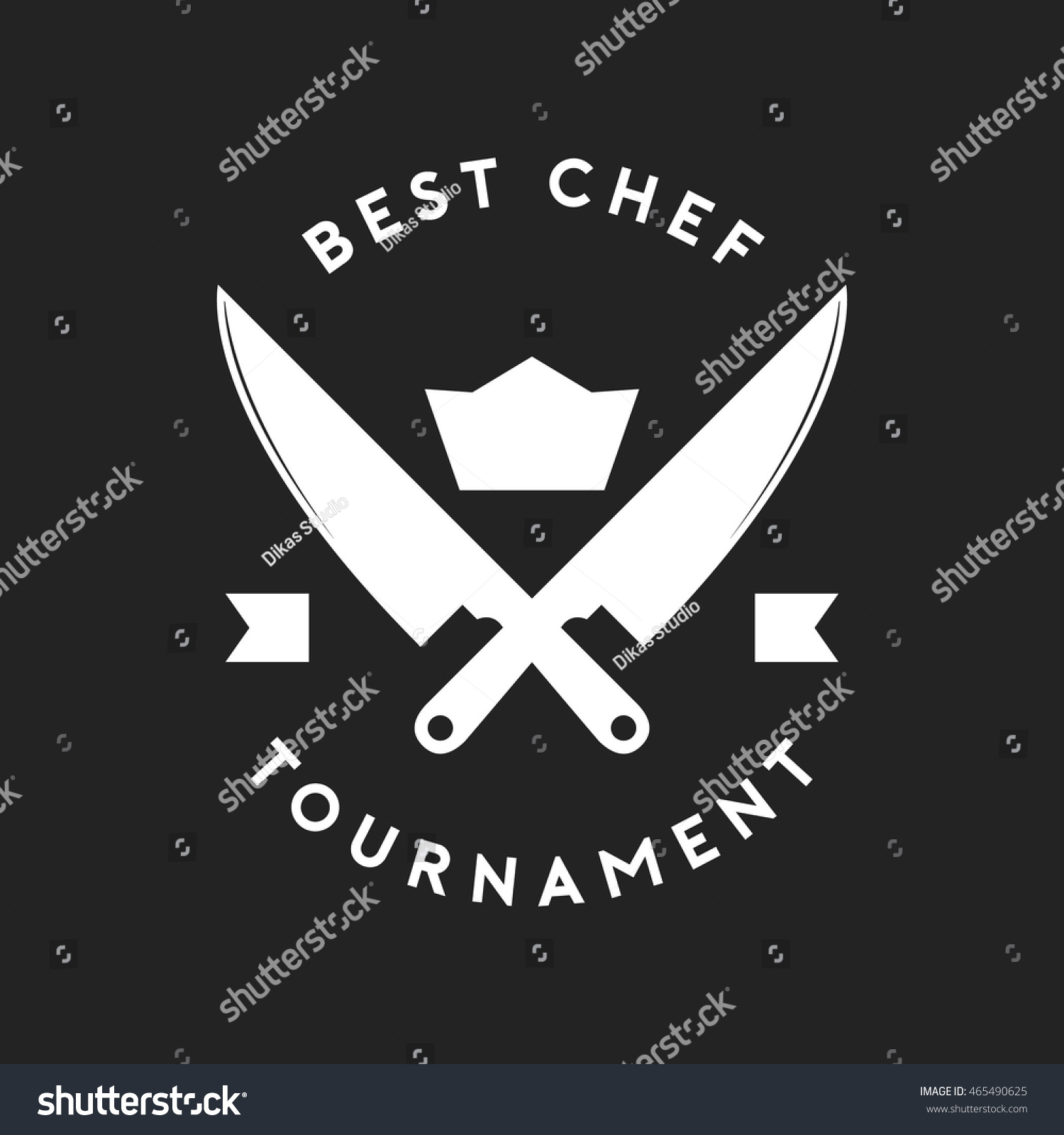 Best Chef Badge Vector Illustration Stock Vector (Royalty Free) 465490625