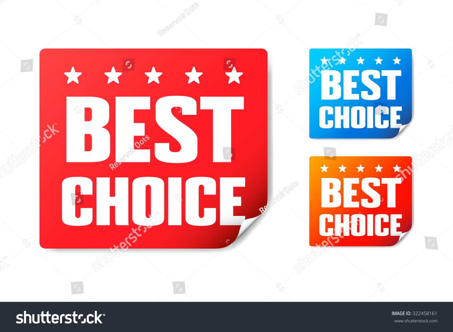 Best Choice Stickers Stock Vector (Royalty Free) 322458161 | Shutterstock