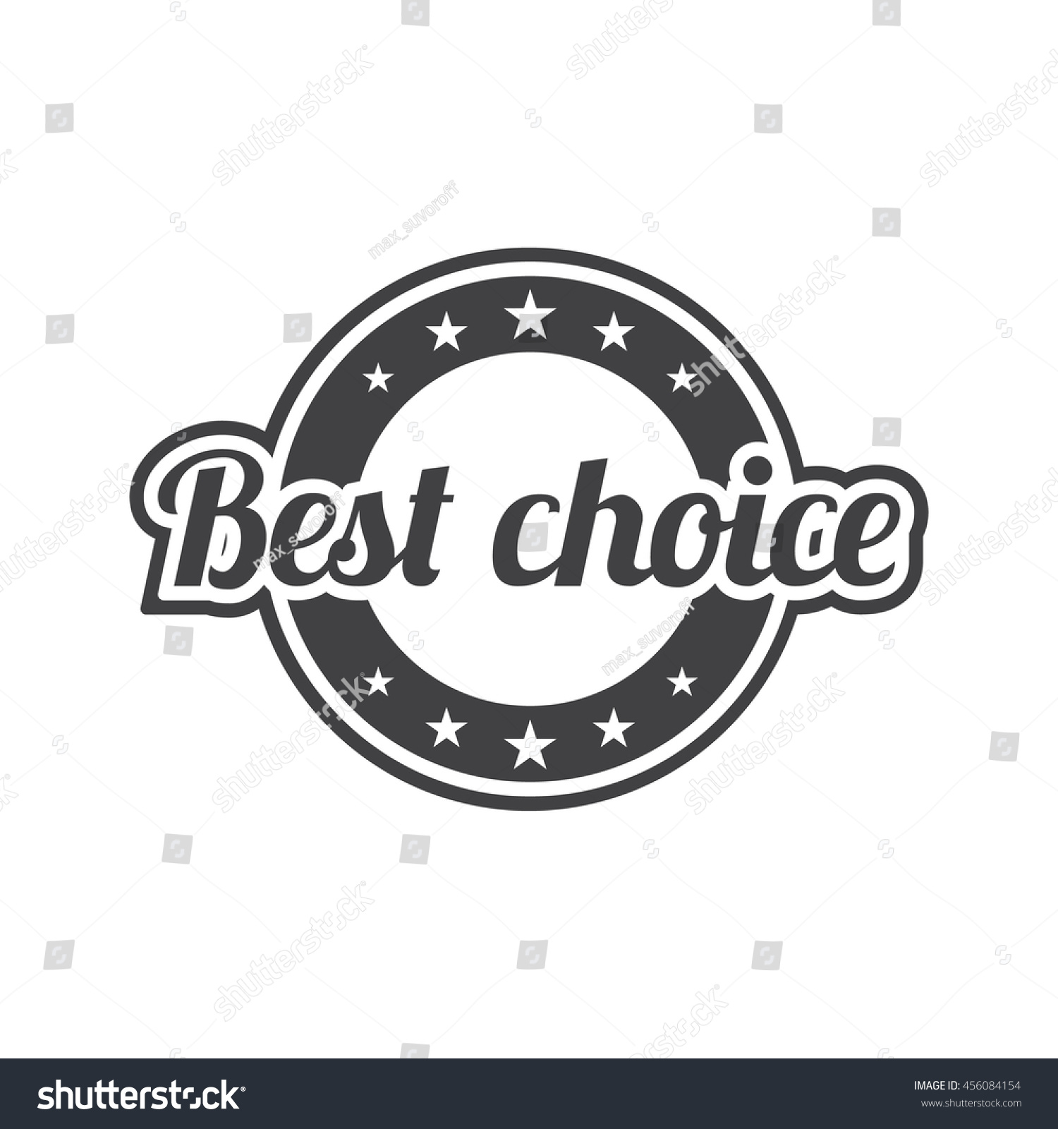 Best Choice Vector Illustration Stock Vector (Royalty Free) 456084154 ...
