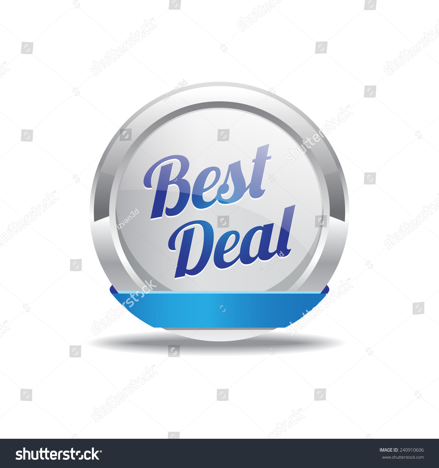 Best Deal Blue Circular Vector Button Stock Vector (Royalty Free) 240910606