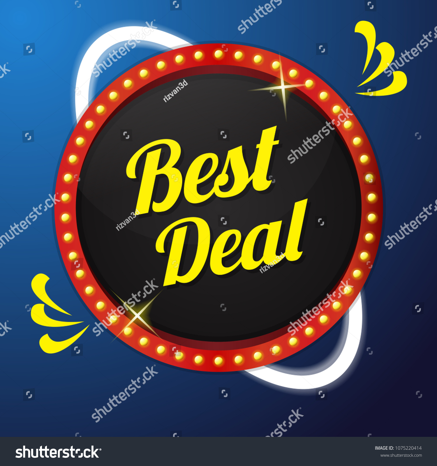 Best Deal Vector Icon Button Design Stock Vector (Royalty Free ...