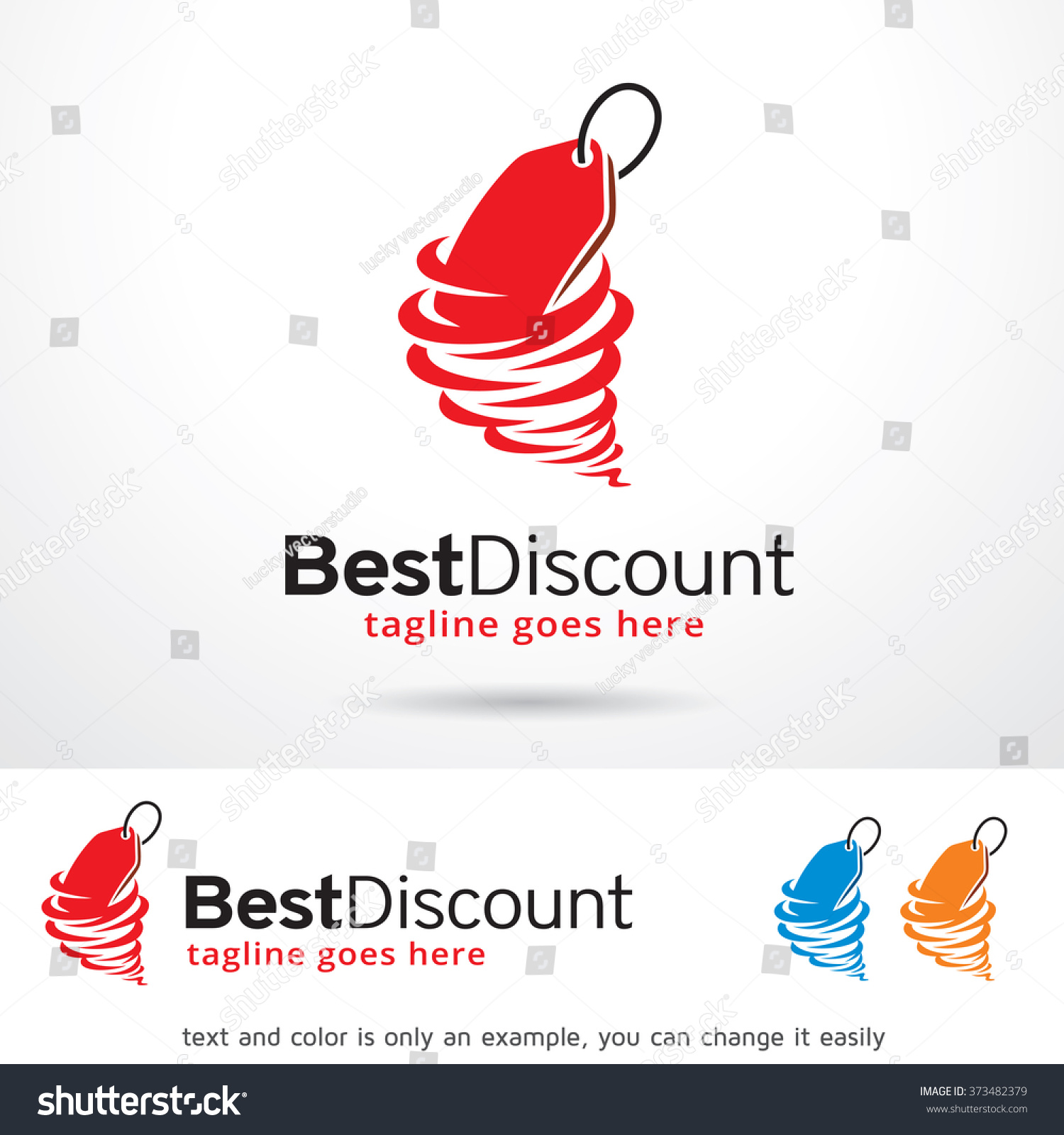 Best Discount Logo Design Template Stock Vector (Royalty Free ...