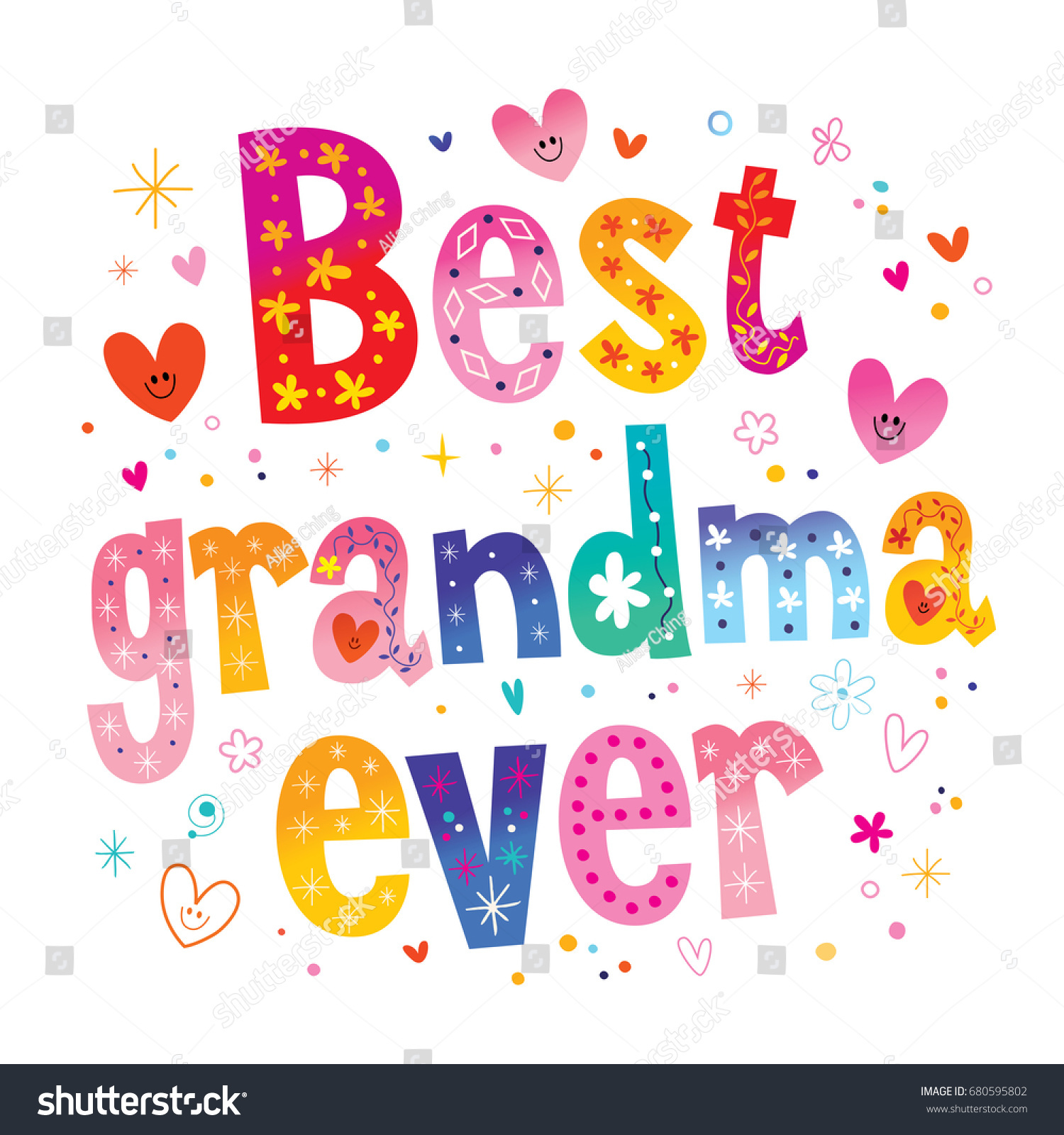 479 Best grandma ever Images, Stock Photos & Vectors | Shutterstock