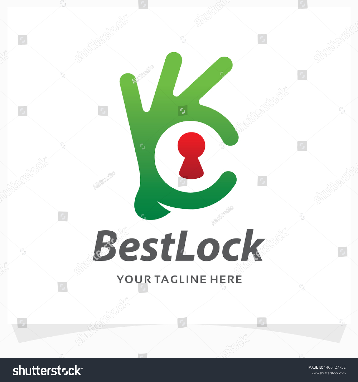 Best Lock Logo Design Template Stock Vector (Royalty Free) 1406127752