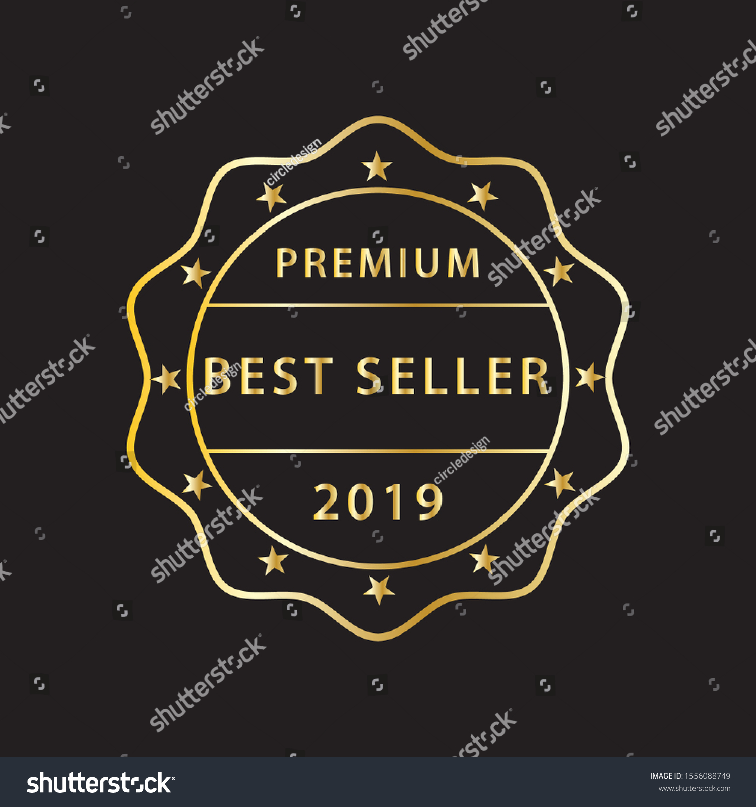 Best Seller Label Vector Image Stock Vector (Royalty Free) 1556088749 ...
