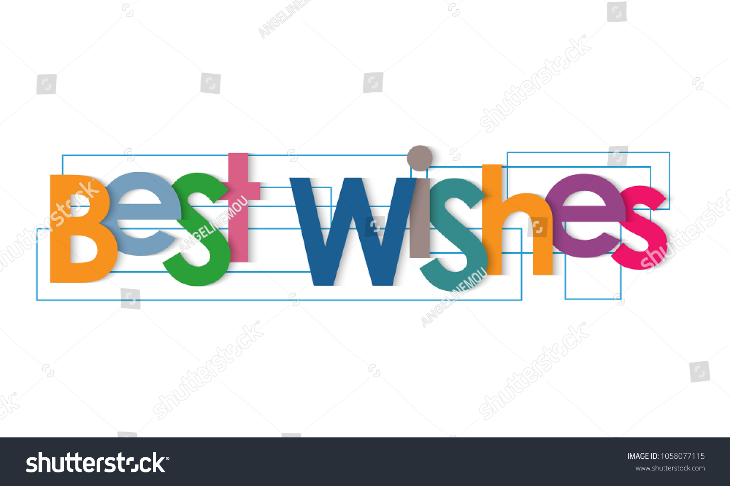 Best Wishes Vector Letters Stock Vector (Royalty Free) 1058077115 ...