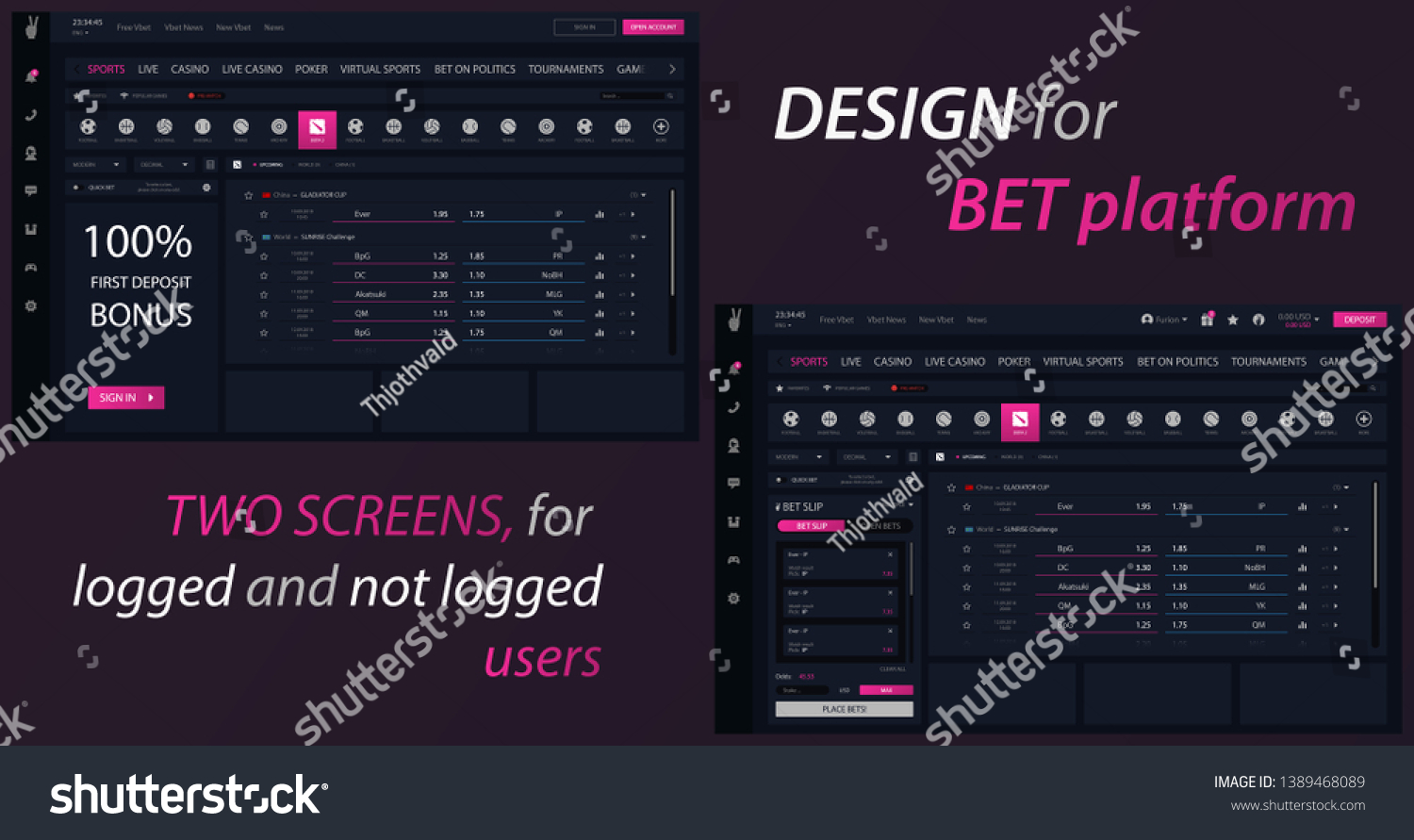 Bet Platform Ui Design Machine Learning: เวกเตอร์สต็อก (ปลอดค่า ...