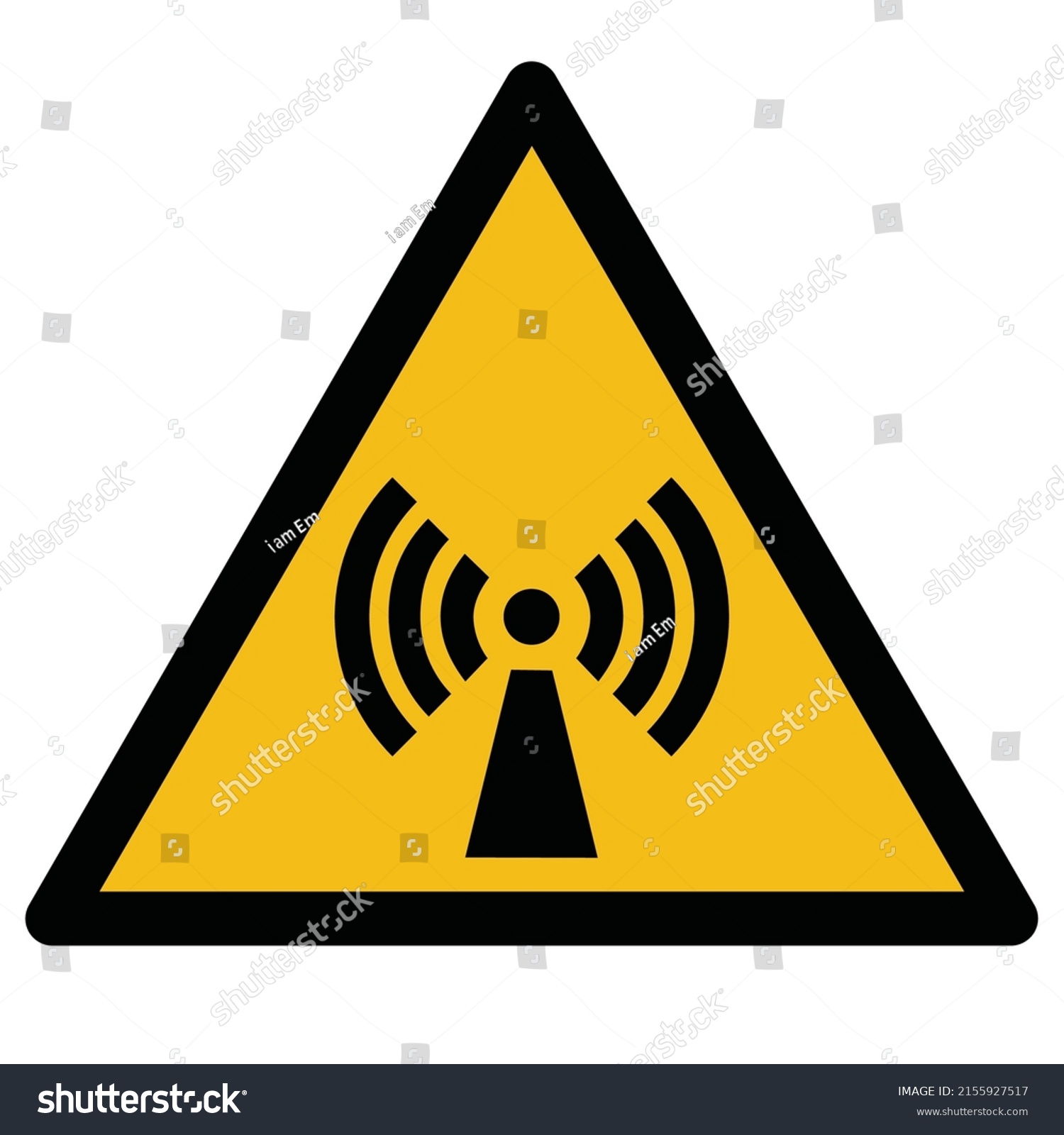 Beware Nonionizing Radiationbeware Nonionizing Radiation Symbol Stock ... Beware Nonionizing Radiationbeware Nonionizing Radiation Symbol Stock ...