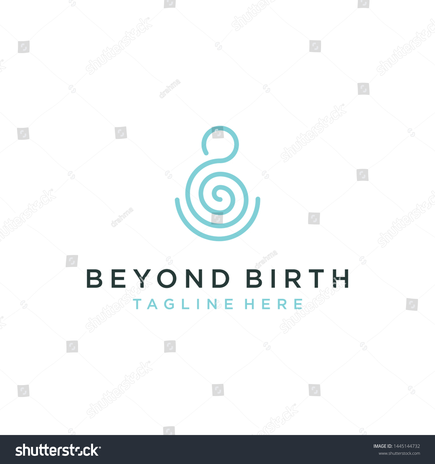 Beyond Birth Logo Design Vector: vetor stock (livre de direitos ...
