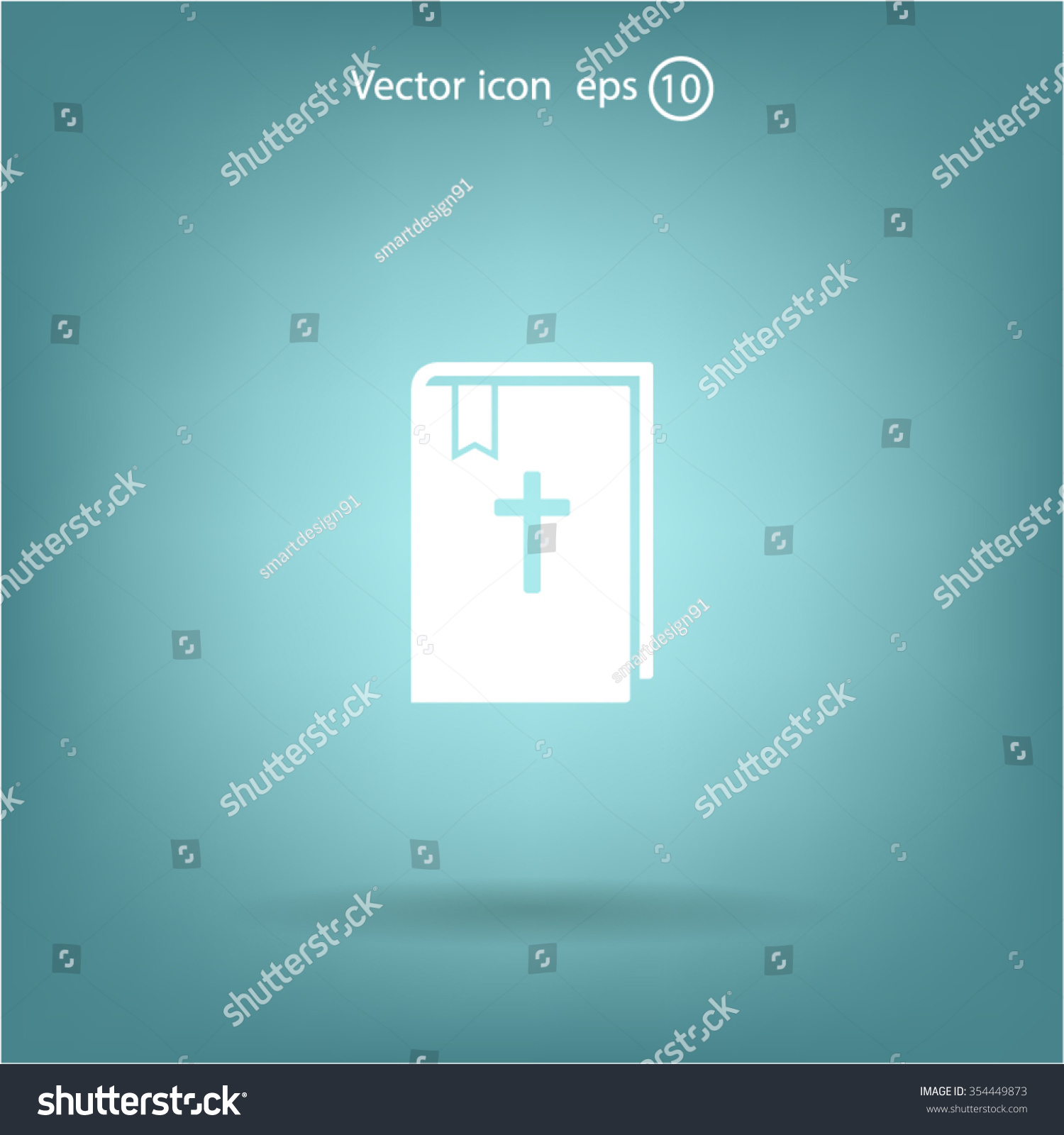 Bible Book Icon Stock Vector (Royalty Free) 354449873
