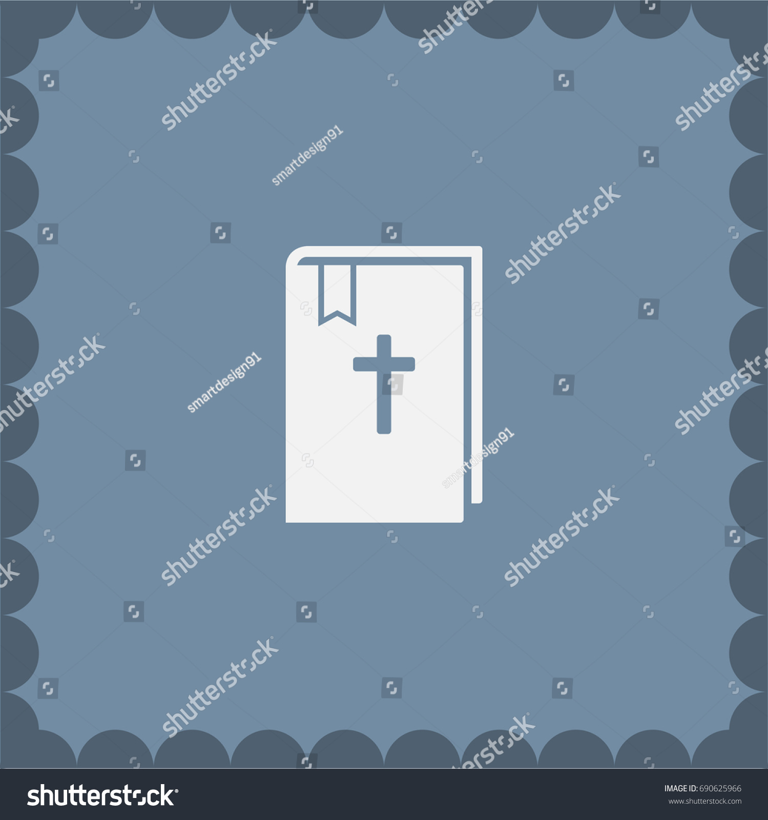 Bible Book Icon Stock Vector (Royalty Free) 690625966 | Shutterstock