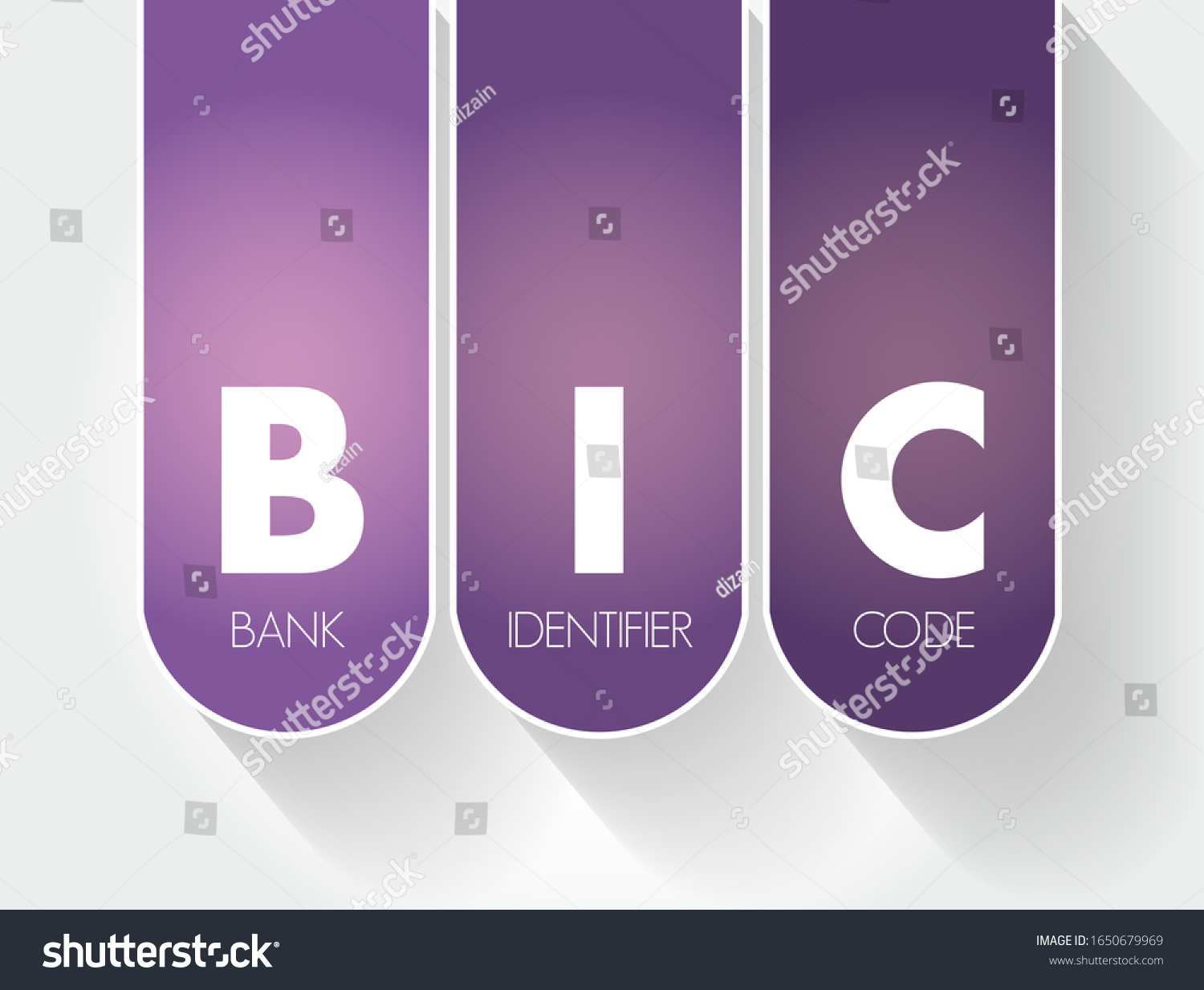 Bic Bank Identifier Code Acronym Business Stock Vector (Royalty Free ...
