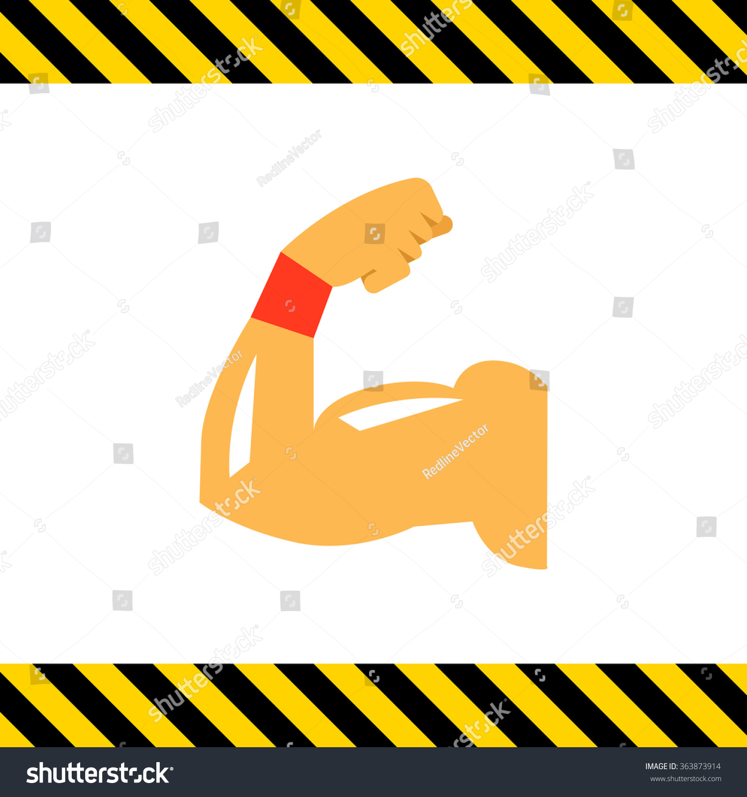 Biceps Muscle Icon Stock Vector (Royalty Free) 363873914 | Shutterstock
