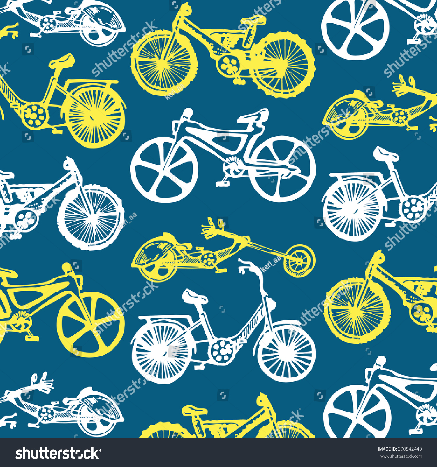 Bicycle Cardvector Illustration Stock Vector (Royalty Free) 390542449 ...