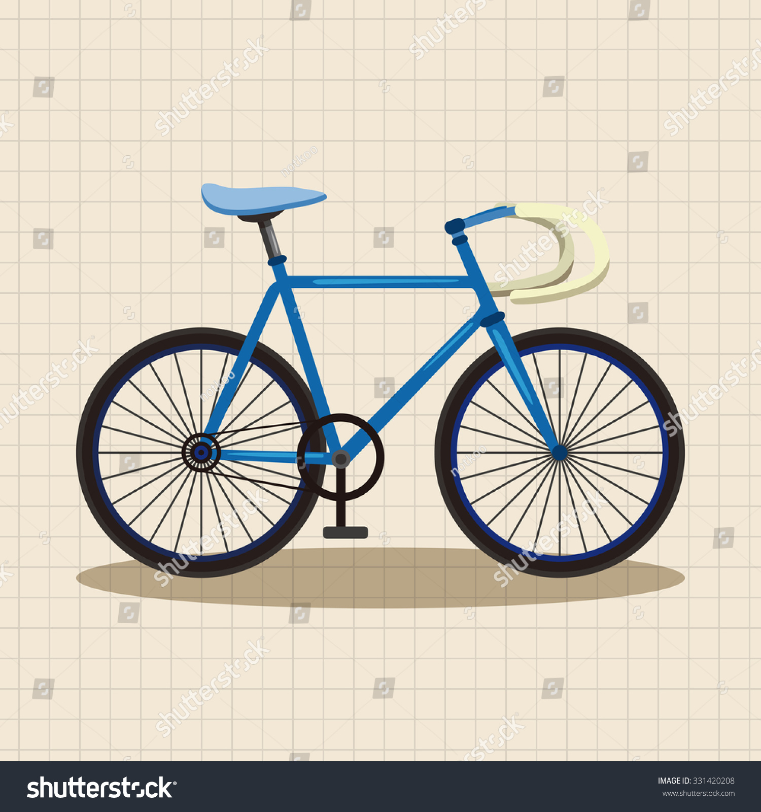 Bicycle Cartoon Design Elements Vector Stock Vector (Royalty Free ...