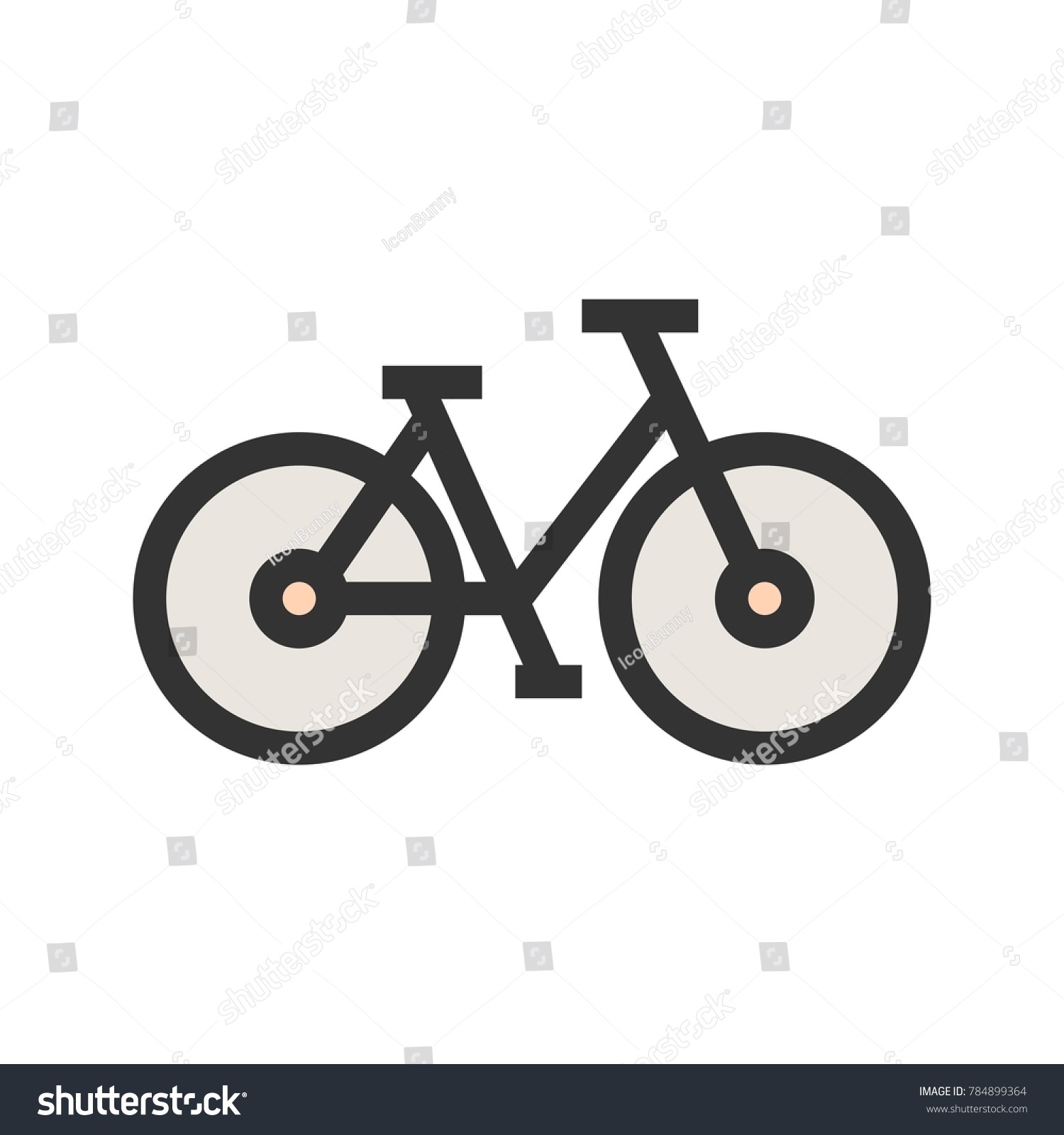 Bicycle Cycle Two Wheeler Stock Vector (Royalty Free) 784899364 ...