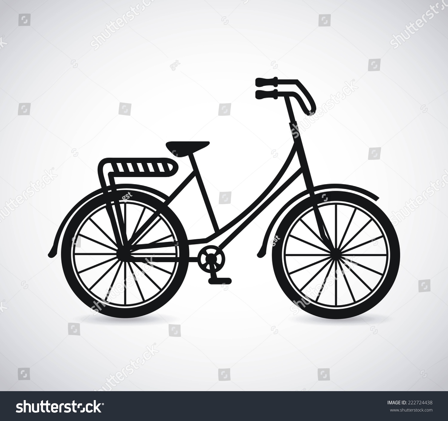 Bicycle Graphic Design Vector Illustration Stock Vector (Royalty Free ...
