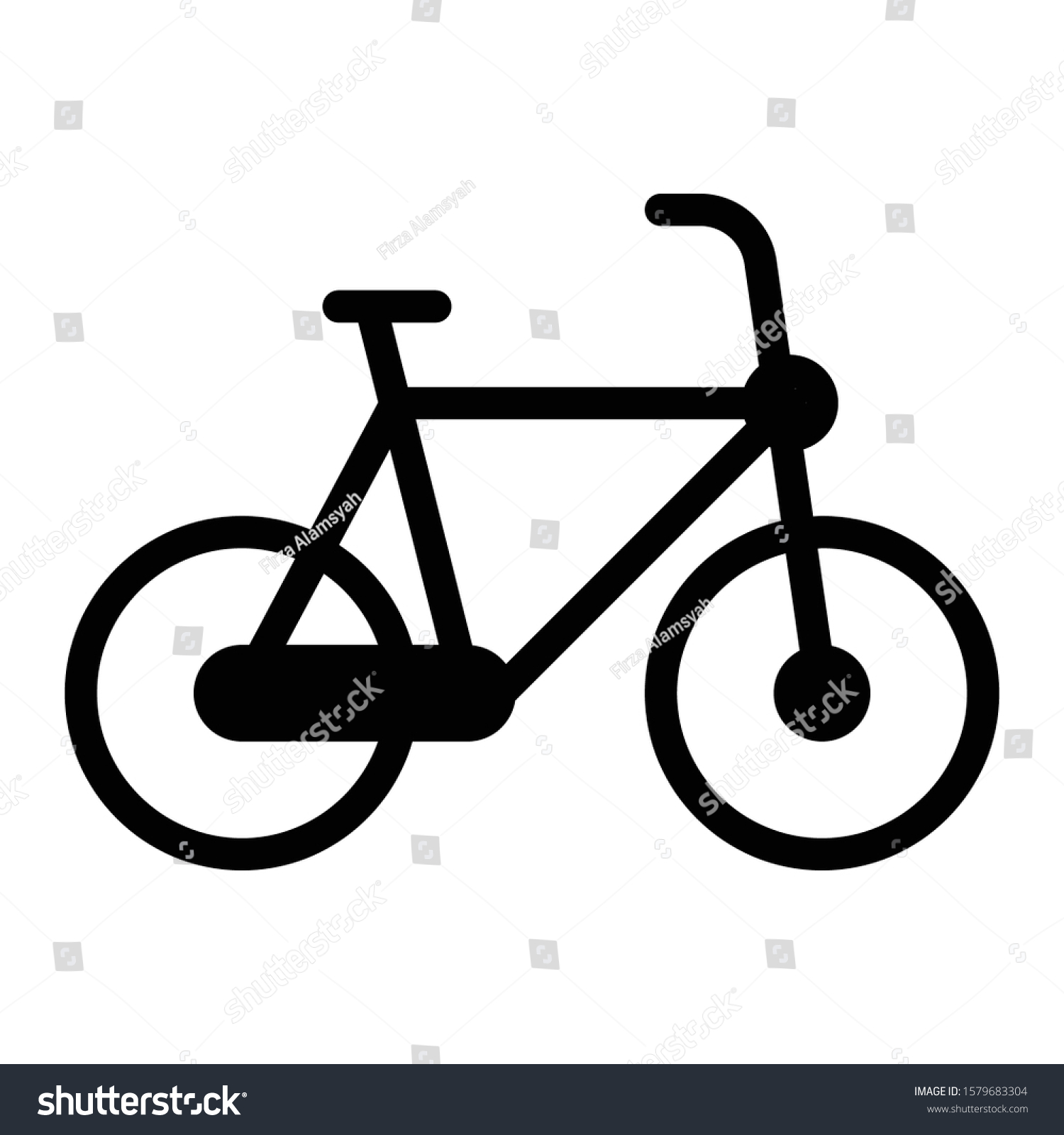 Bicycle Icon Outline Vector Design Stock Vector (Royalty Free ...