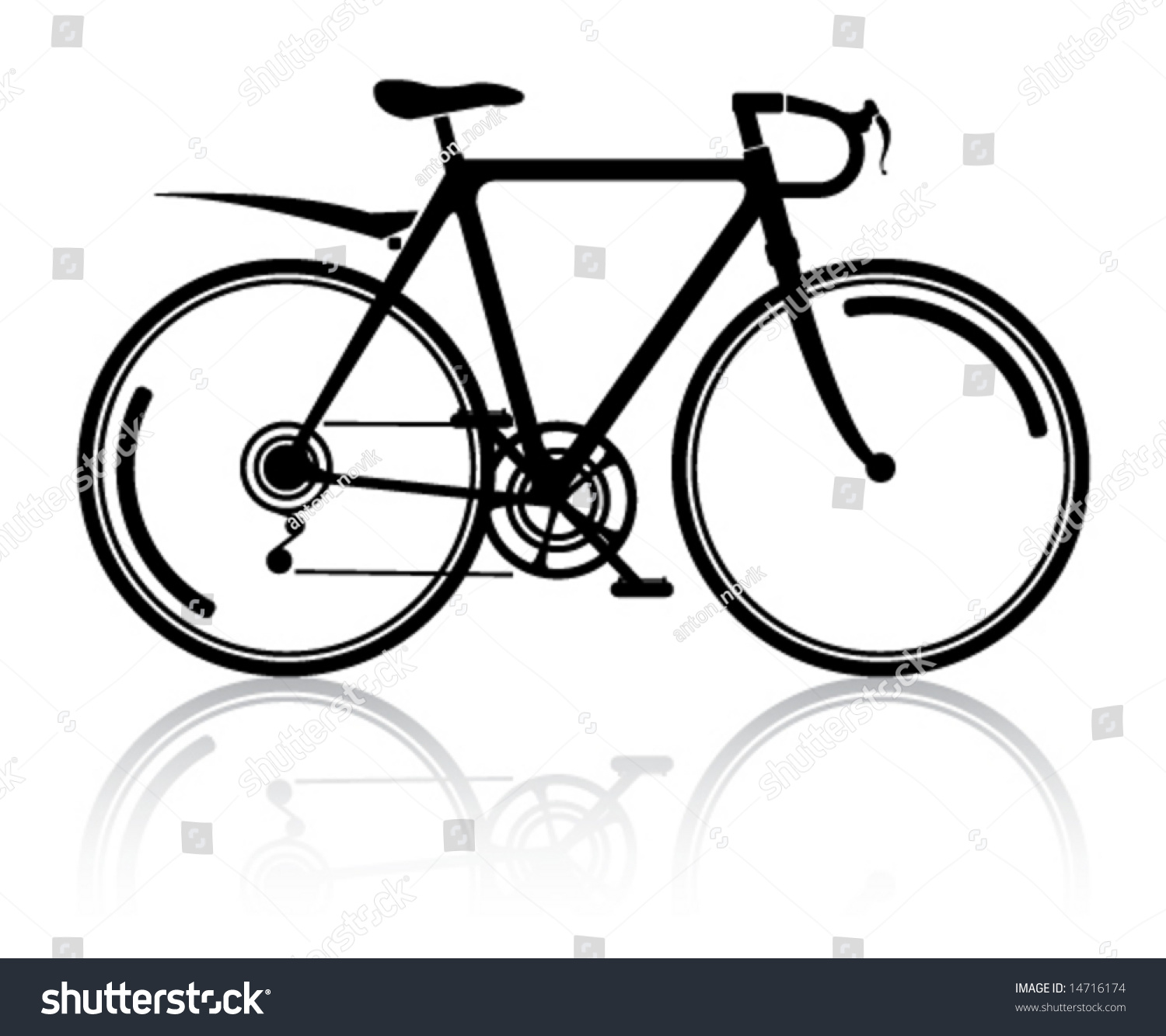 Bicycle Modern Art Stock Vector Illustration 14716174 : Shutterstock