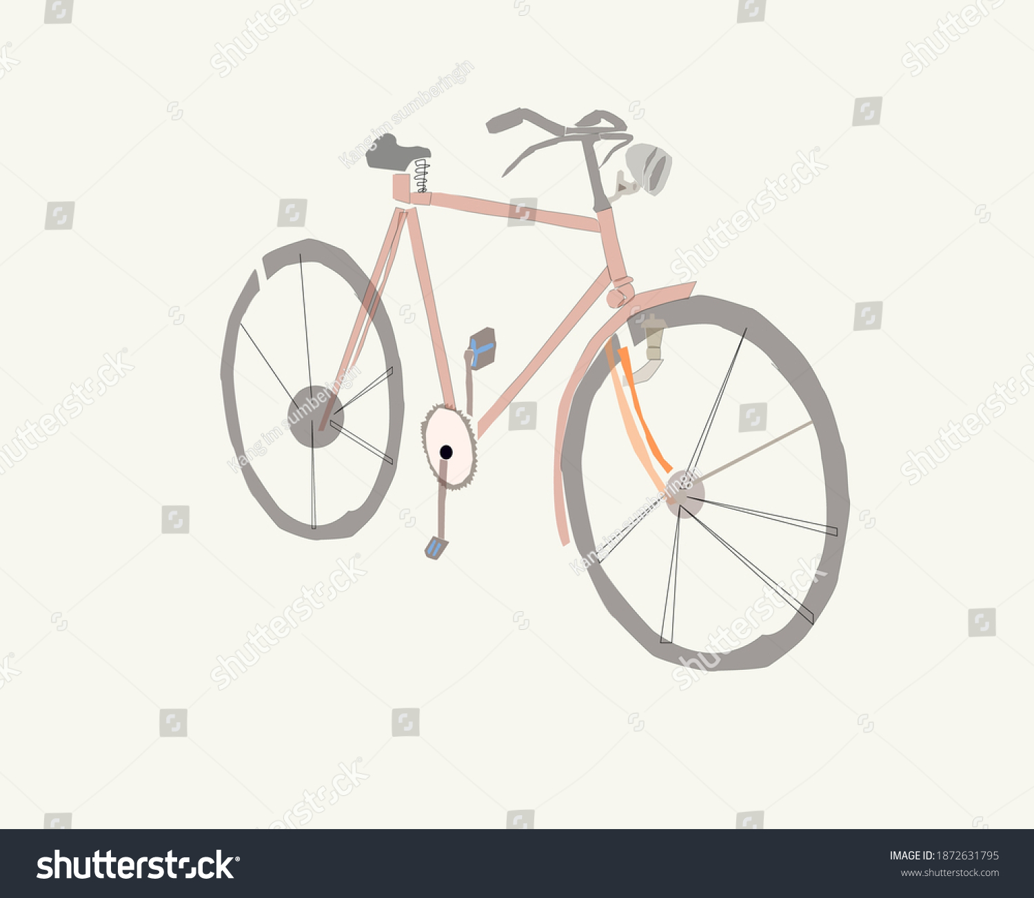 Bicycle Simple Design Vector Illustration Stock Vector (Royalty Free ...