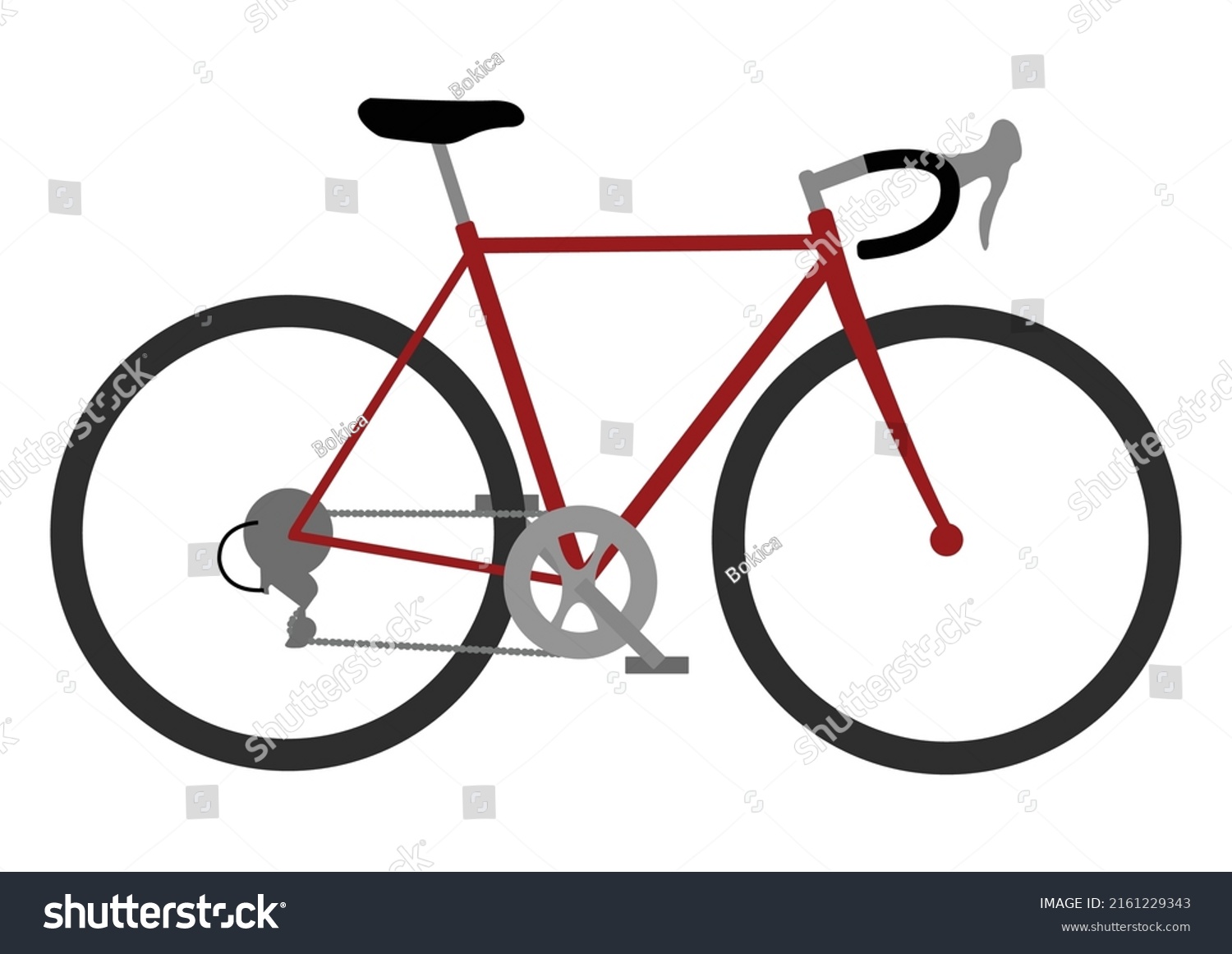 Bicycle Simple Illustration Vector Stock Vector (Royalty Free ...