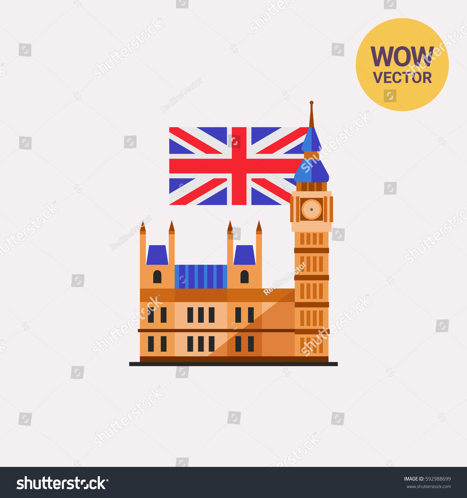 Big Ben Icon Stock Vector (Royalty Free) 592988699 | Shutterstock