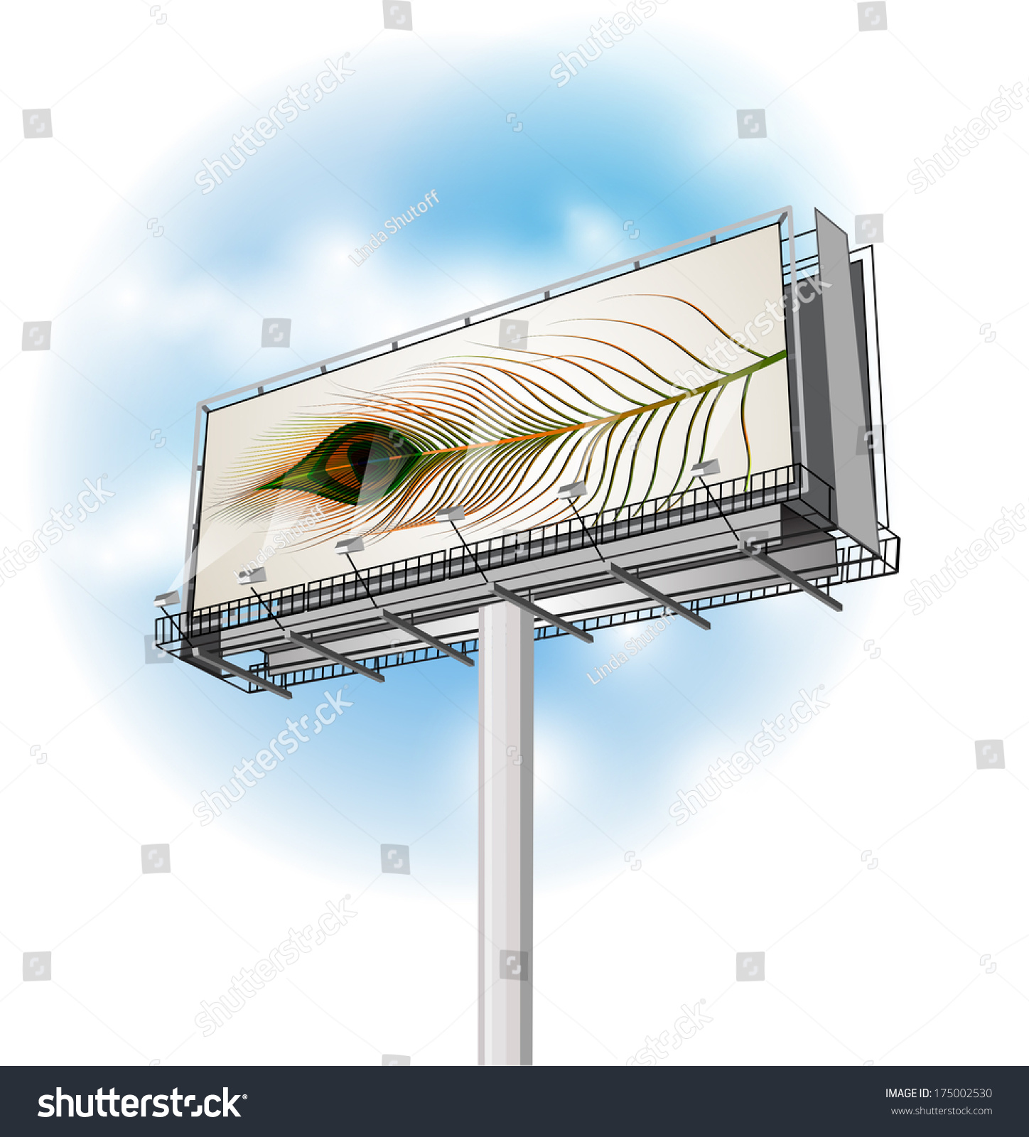 Big Billboard Vector Illustration Stock Vector (Royalty Free) 175002530 ...