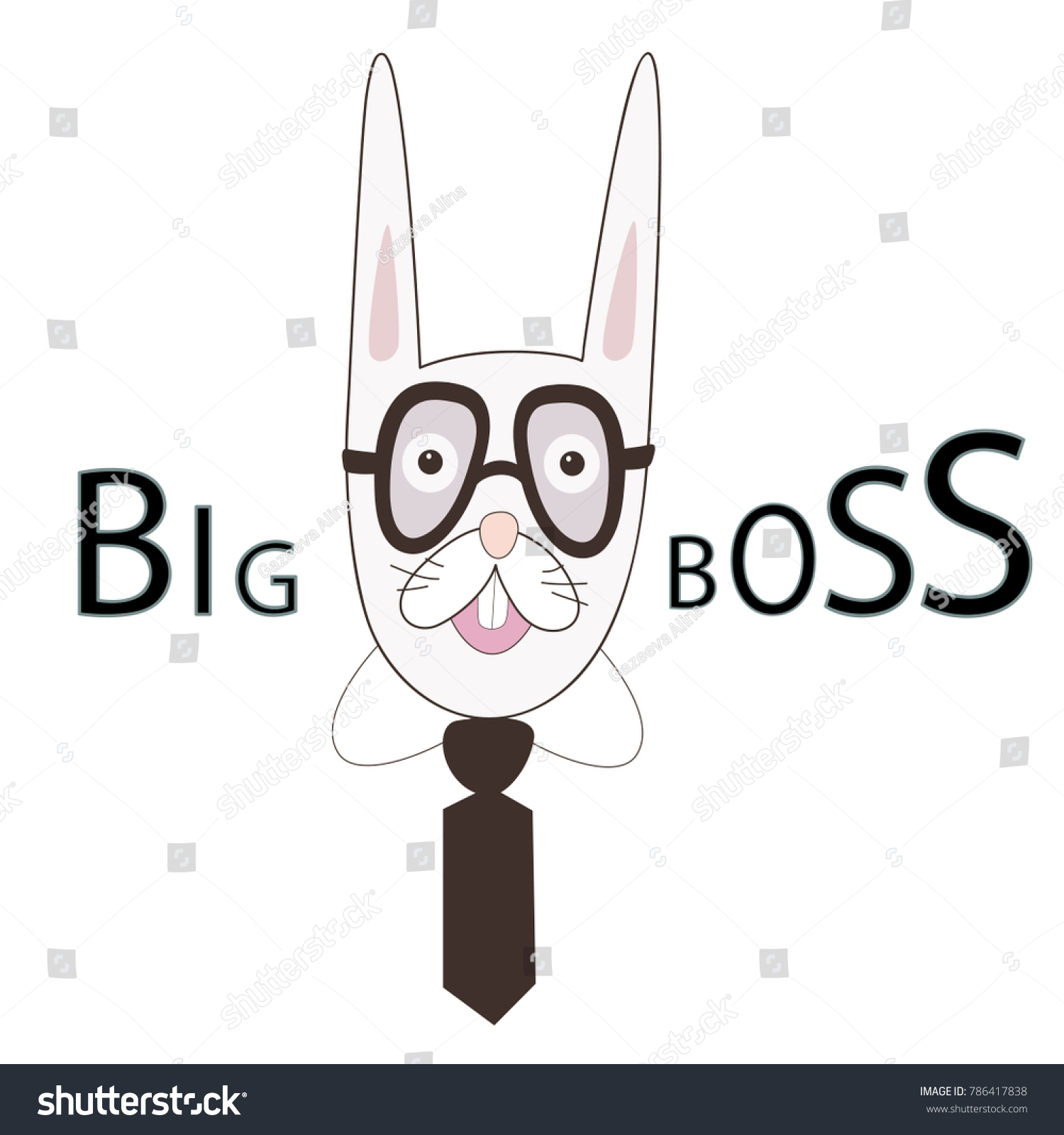 Big Boss Vector Print Stock Vector (Royalty Free) 786417838