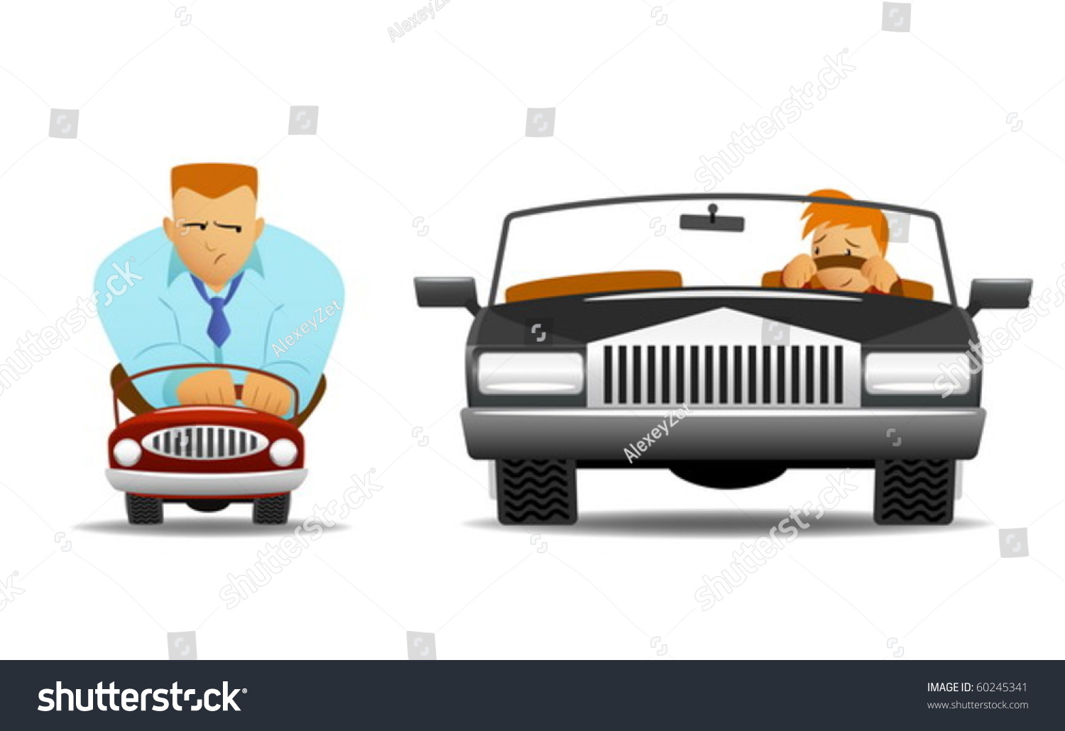 355 Big man small car Images, Stock Photos & Vectors | Shutterstock