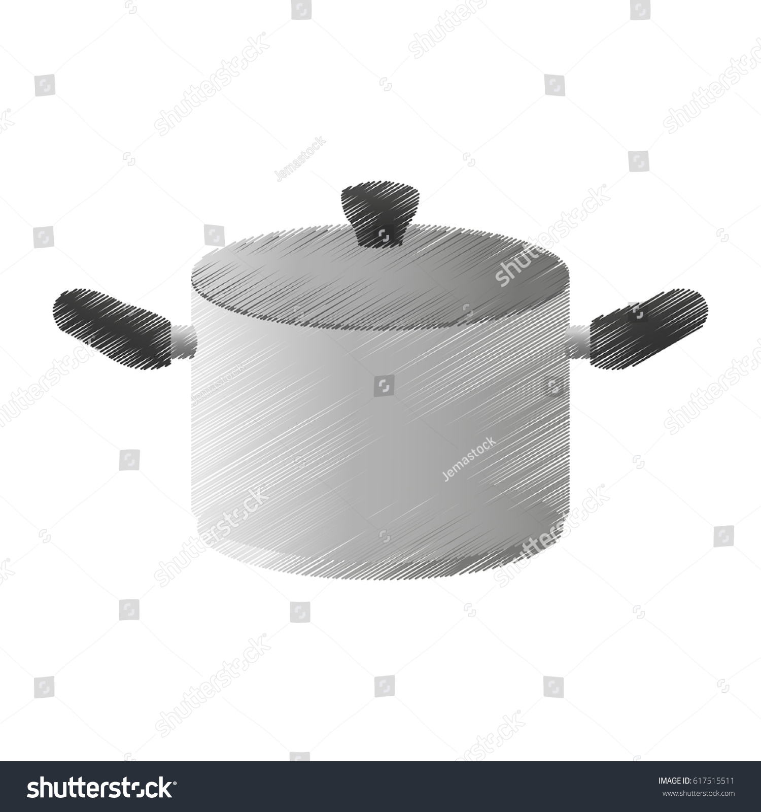 Big Cooking Pot Icon Image Stock Vector (Royalty Free) 617515511 ...