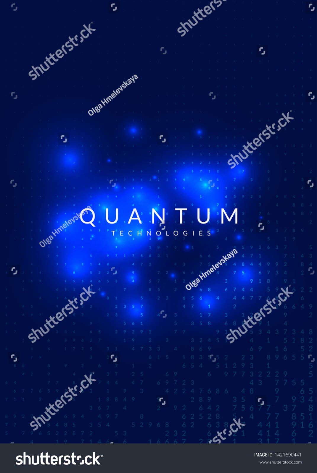 Big Data Concept Digital Technology Abstract Stock Vector (Royalty Free ...