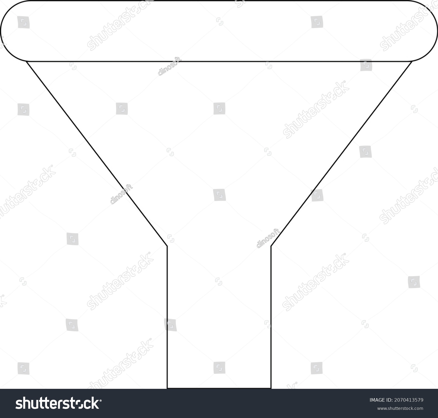 Big Data Icon Filter Funnel Stock Vector (Royalty Free) 2070413579 ...