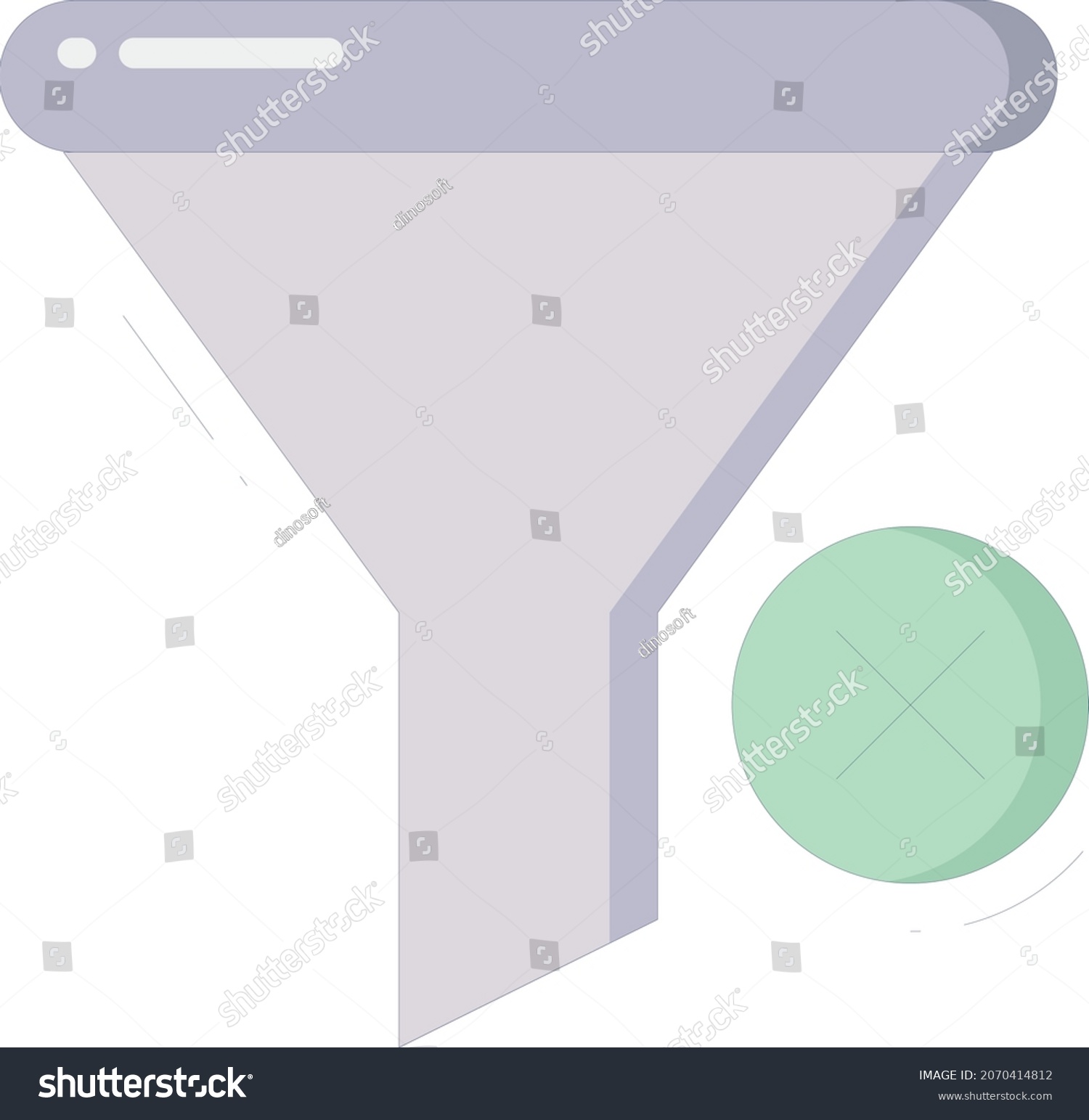 Big Data Icon Filter Funnel Stock Vector (Royalty Free) 2070414812 ...