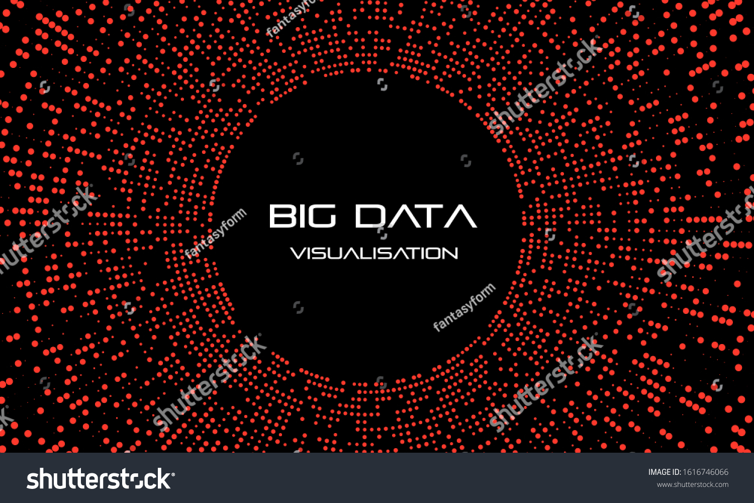 Big Data Illustration Visual Circle Infographic Stock Vector (Royalty ...
